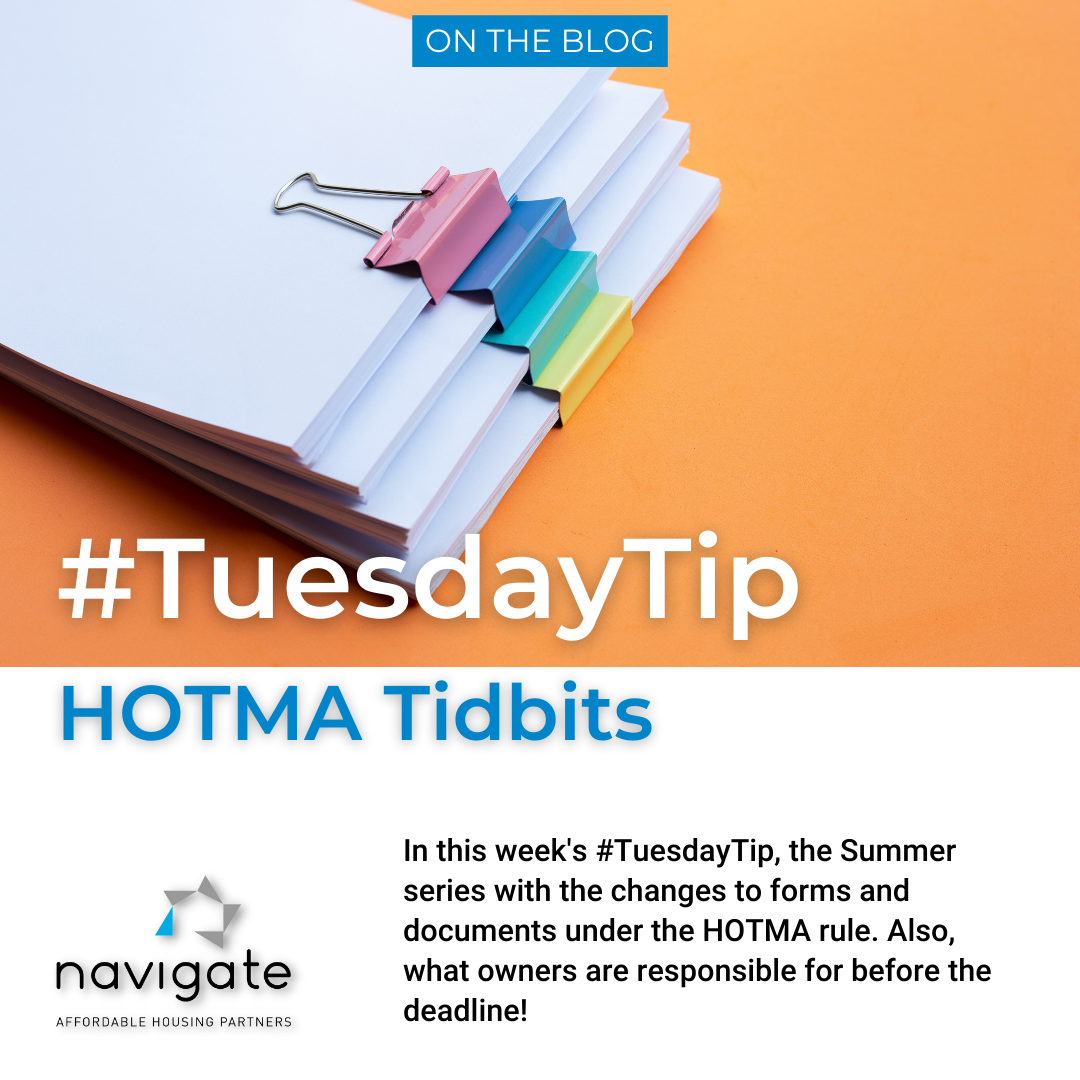 Tuesday Tip: HOTMA Tidbits on Documents - Navigate Housing