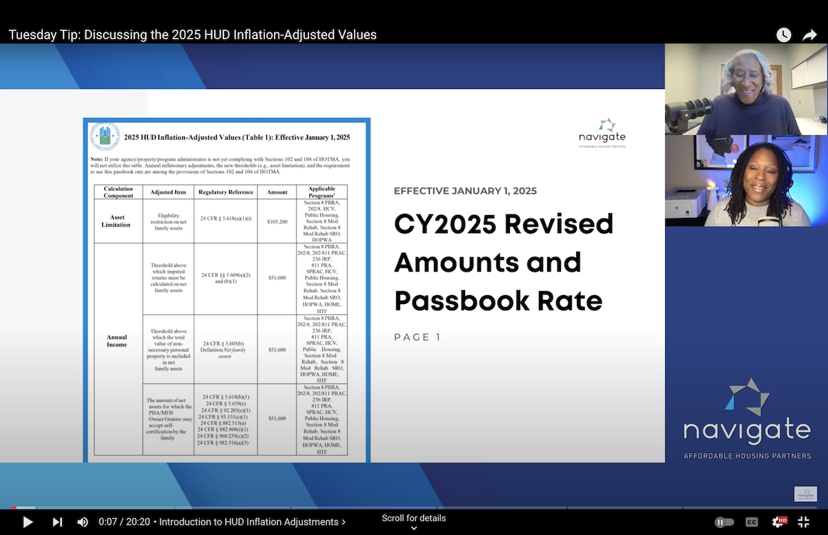 CY2025 HUD Updates - Navigate Housing